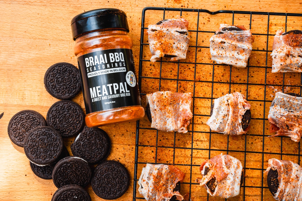 Oreos op de Weber pellet smoker met spek - Braai BBQ